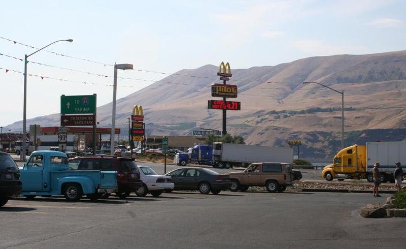 Biggs, Oregon is now a busy fueling and food stop along the I-84 route ...