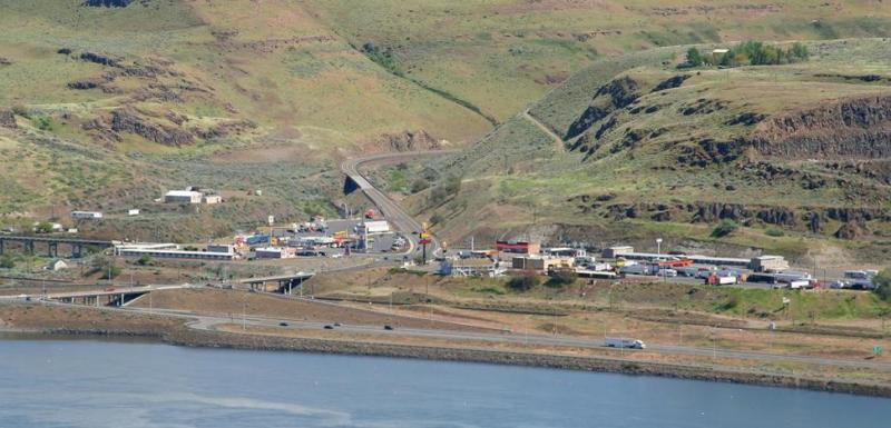 Biggs, Oregon is now a busy fueling and food stop along the I-84 route ...