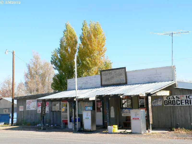 Plush, Oregon has an actual "town" area complete with homes and a ...