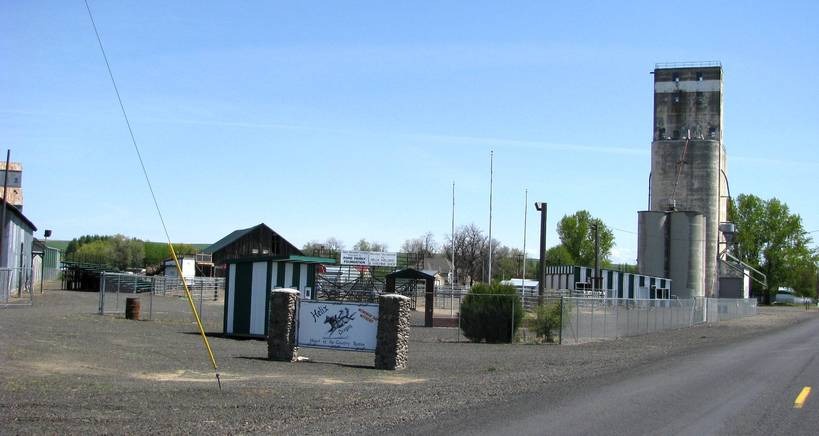 Helix, Oregon is in grain country northwest of Athena.