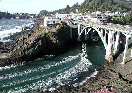 Depoe Bay bills itself as the smallest port in the world.