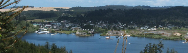 Lakeside, Oregon is the commercial center for Ten Mile Lakes.