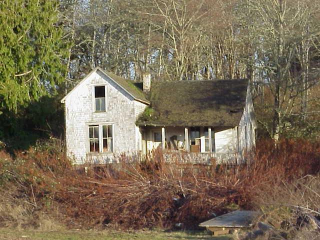 Knappa, Oregon sprawls over the rolling hill along the Columbia river.