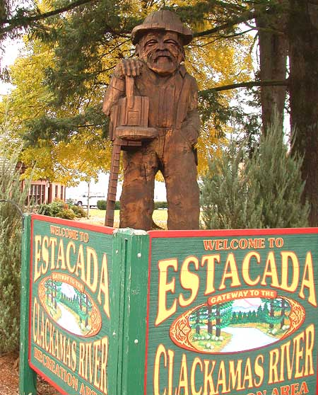 Estacada, Oregon, is a mill and lumbering town which like Molalla and ...