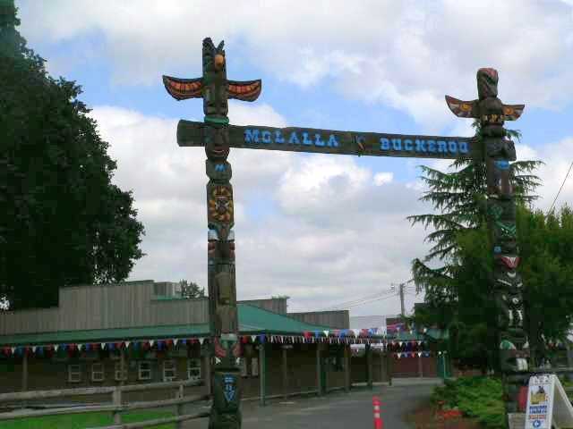 Molalla, Oregon sits where the Molalla river exits the Coast Range ...