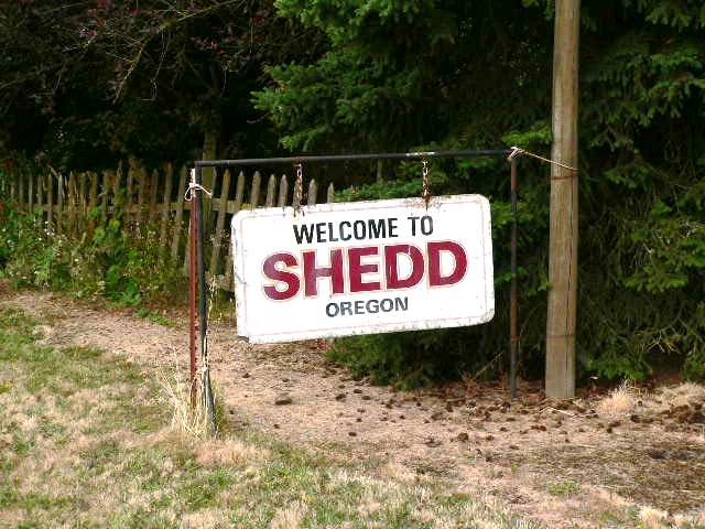 Shedd, Oregon is home to the Shedd Cafe, the restaurant the local ...