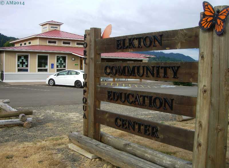 Elkton, Oregon is on Highway 38 running along the main Umpqua river.