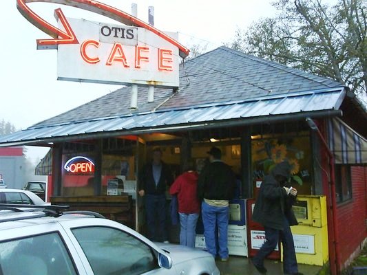 Otis, Oregon is a wide spot on the Salmon River Highway.