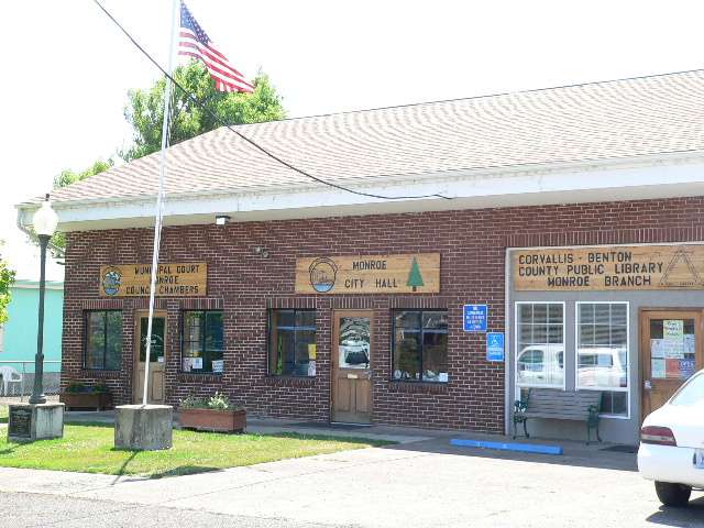 Prosperity departed Monroe, Oregon when the I-5 freeway pushed up the ...